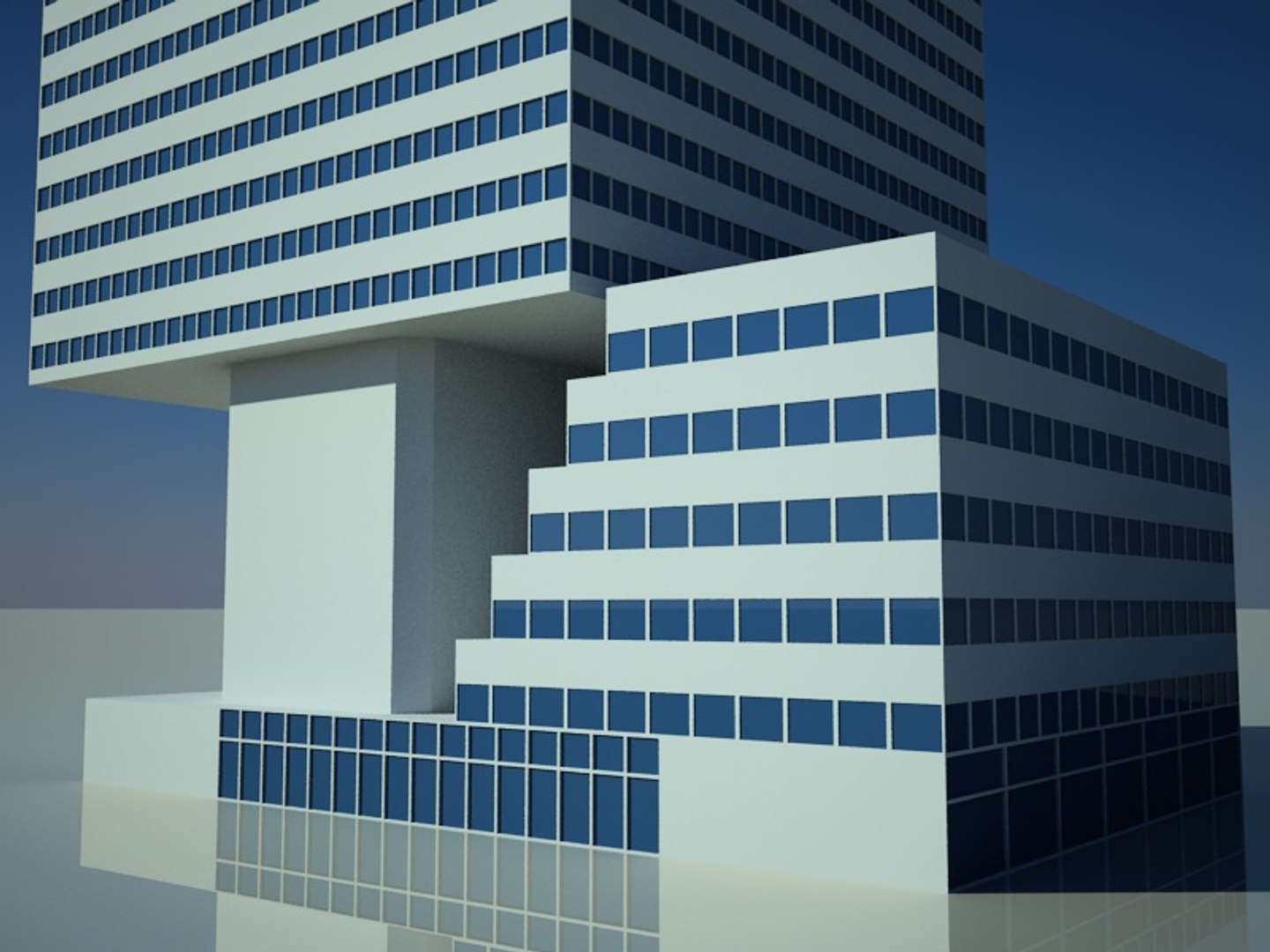 3d Model Citigroup Center Skyscrapers Buildings