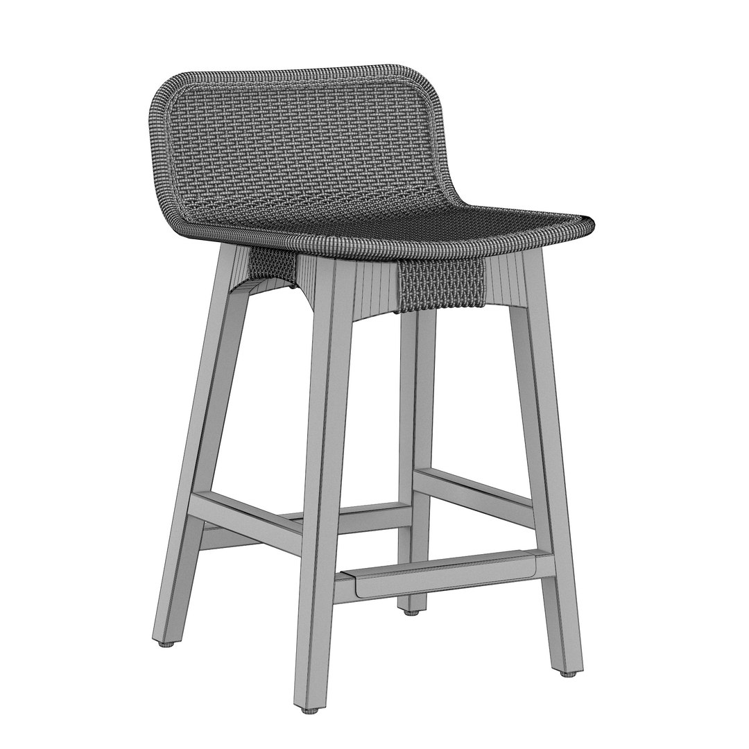 3D Model Palecek Vista Outdoor Counter Barstool - TurboSquid 2266019