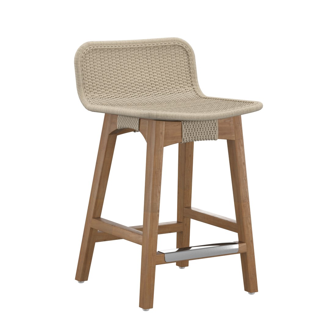 3D Model Palecek Vista Outdoor Counter Barstool - TurboSquid 2266019