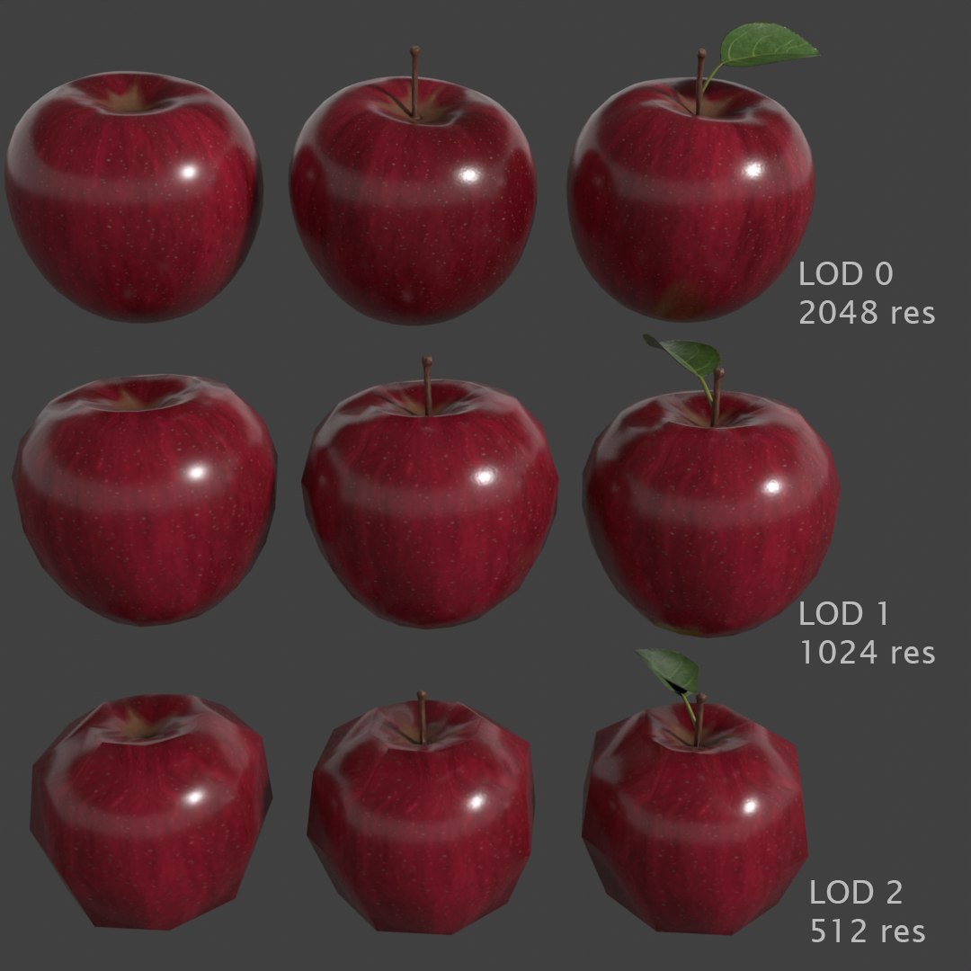 3D Model Apples - TurboSquid 2236826