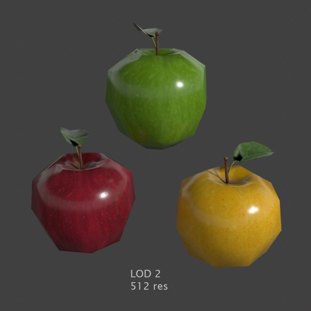 3D Model Apples - TurboSquid 2236826