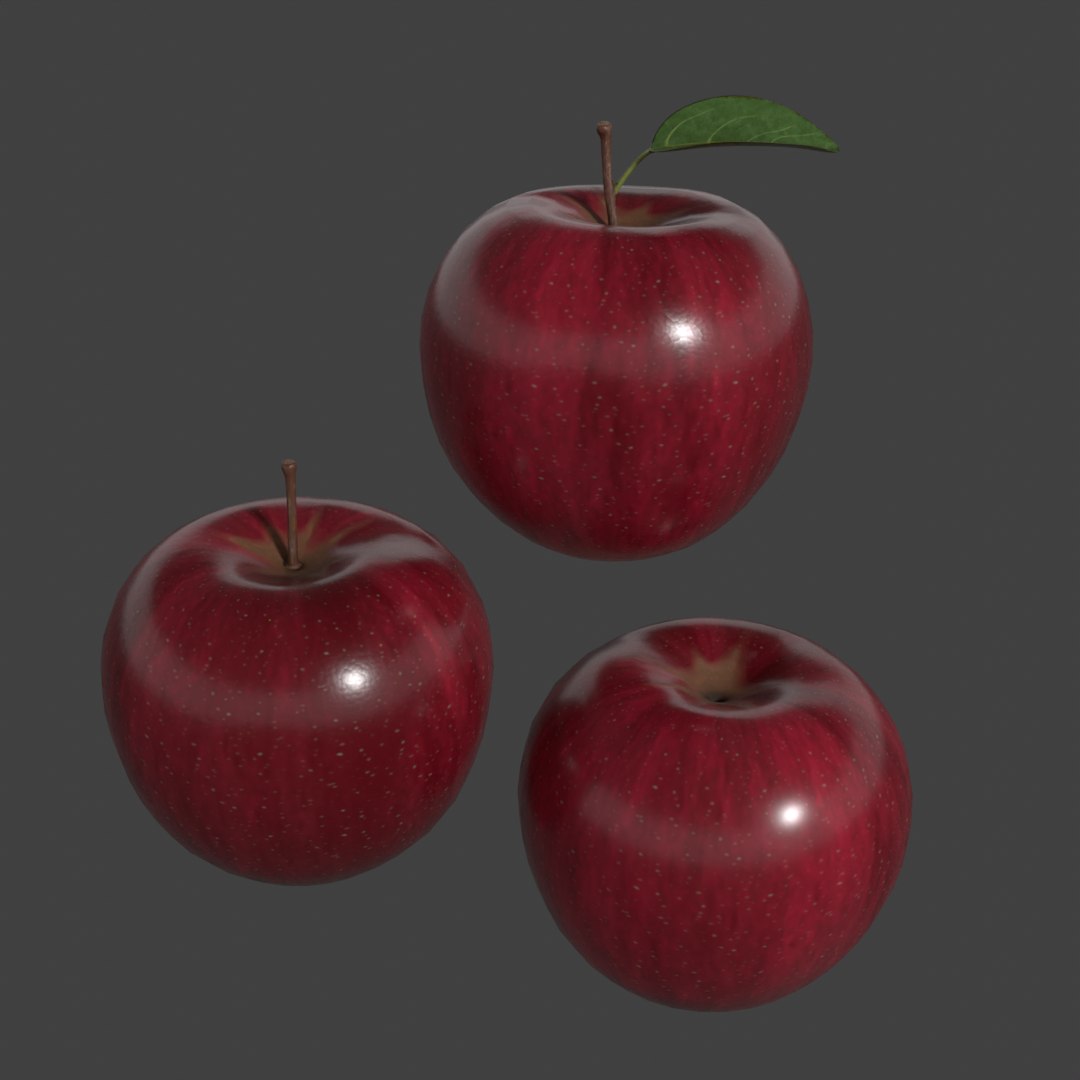 3D Model Apples - TurboSquid 2236826