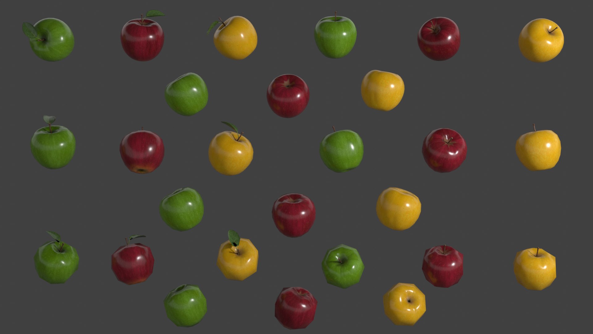 3D Model Apples - TurboSquid 2236826