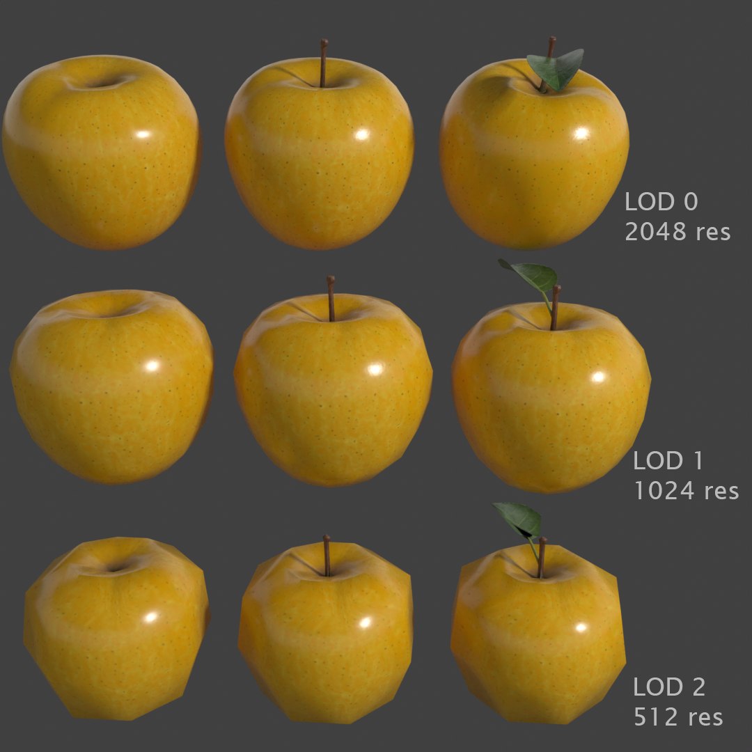 3D Model Apples - TurboSquid 2236826