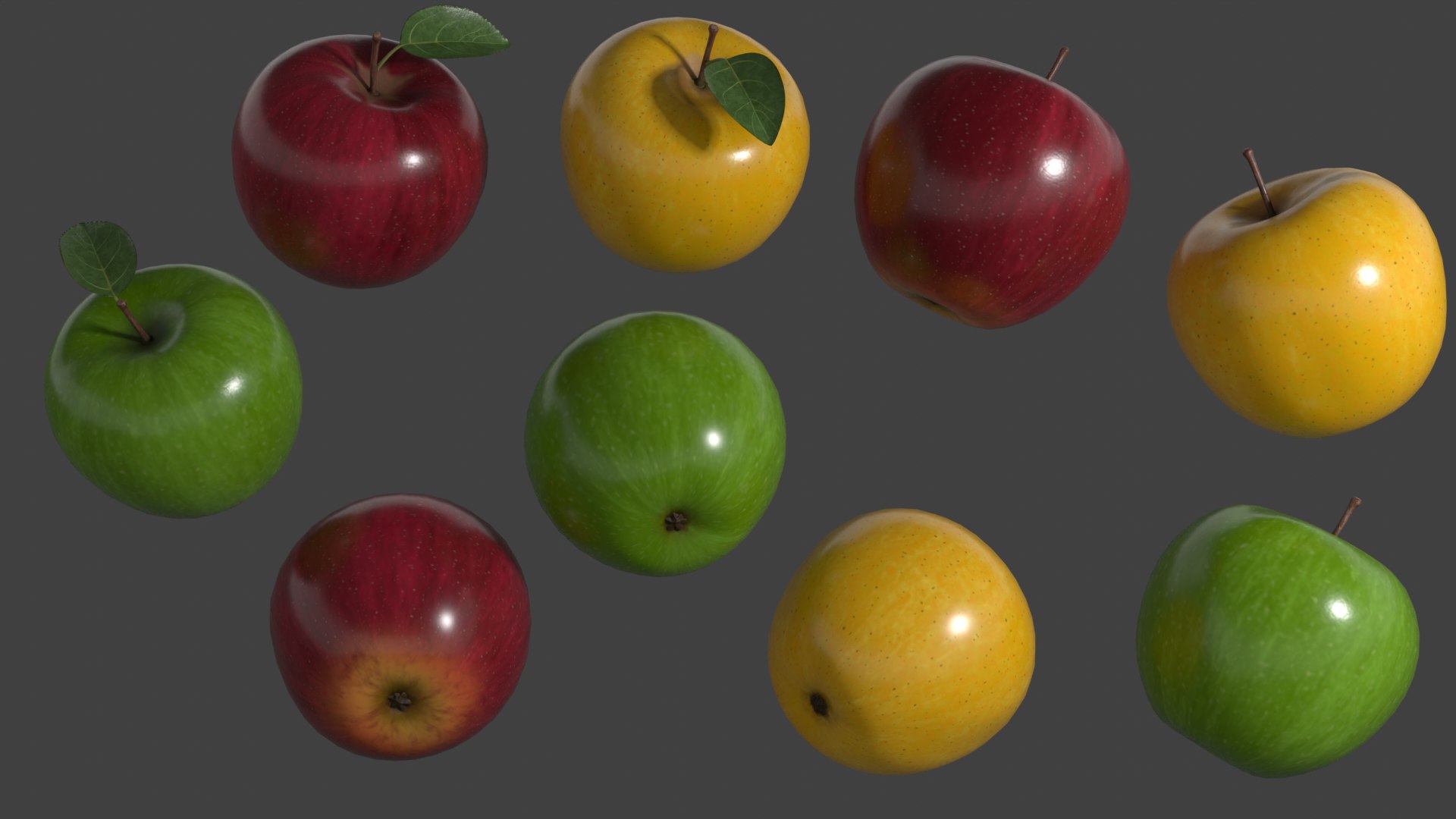 3D Model Apples - TurboSquid 2236826
