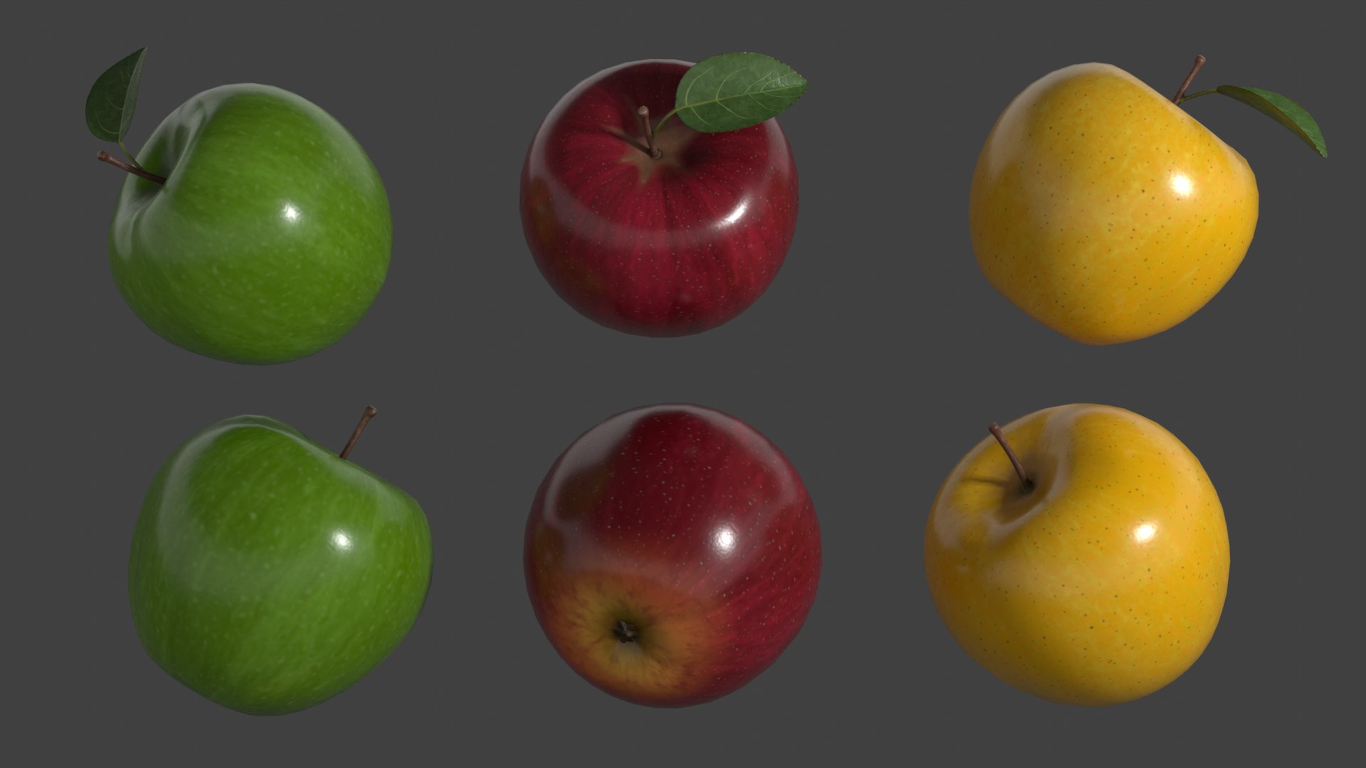 3D Model Apples - TurboSquid 2236826