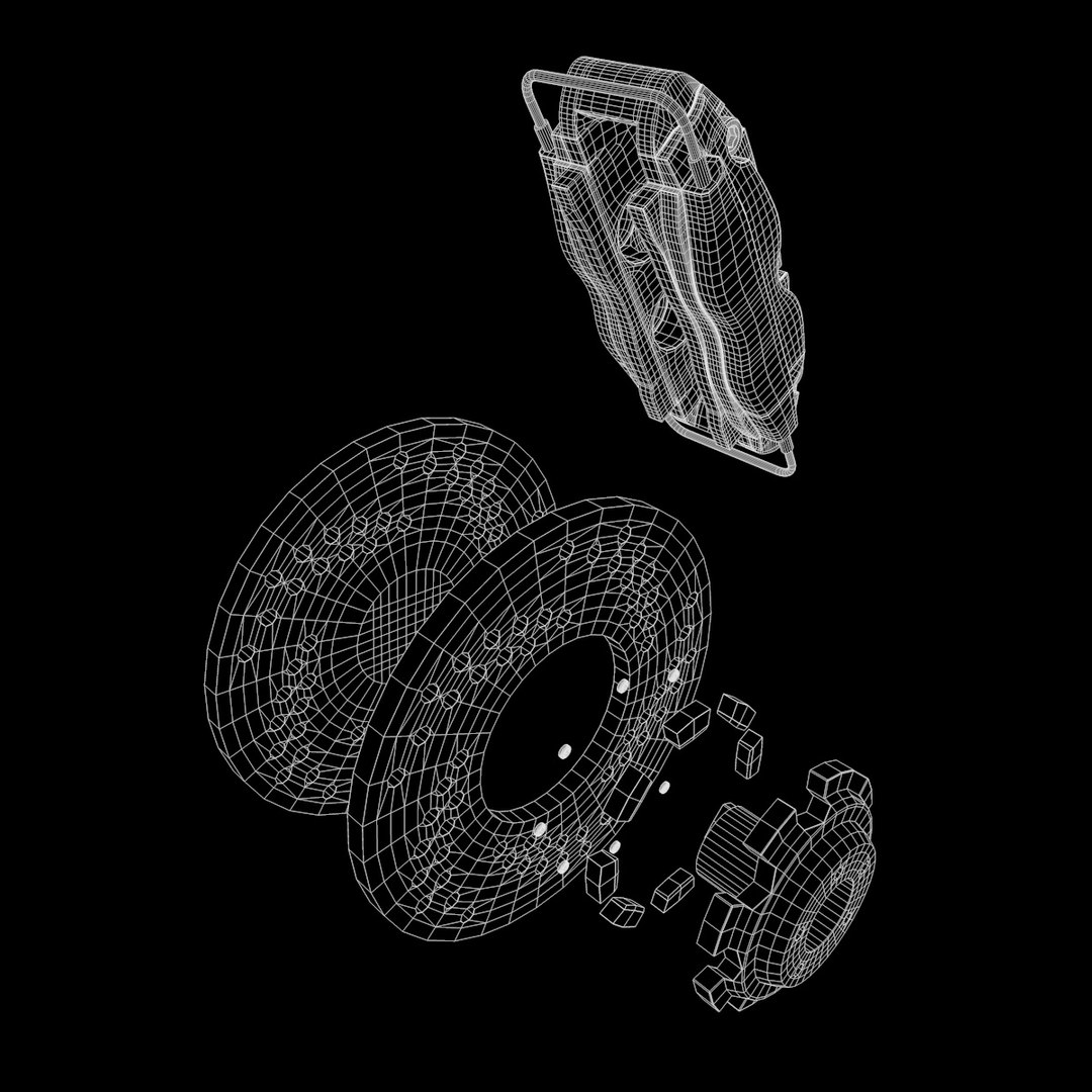 3d Brake Modelled Model