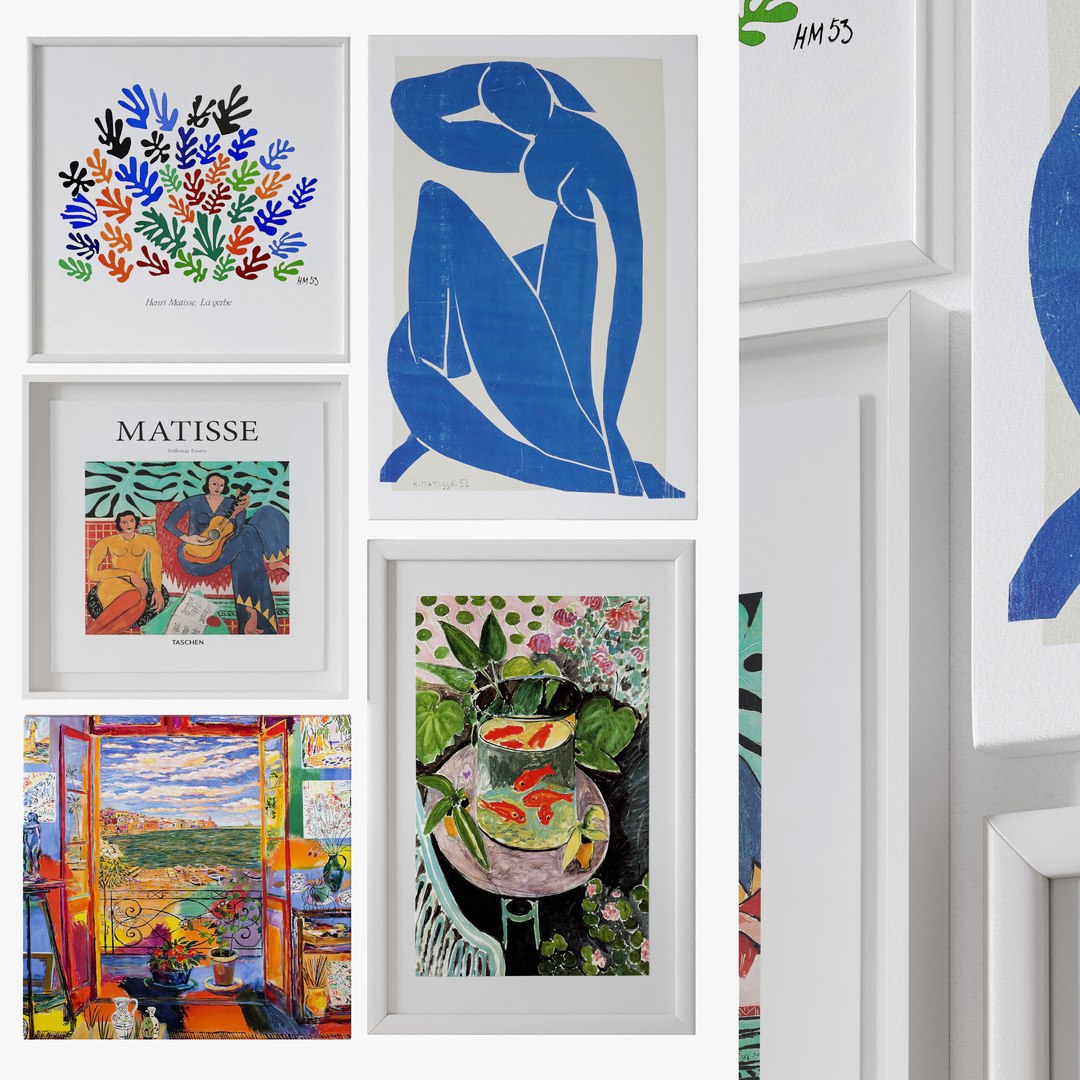 Set Of Paintings Matisse Model - TurboSquid 1916253