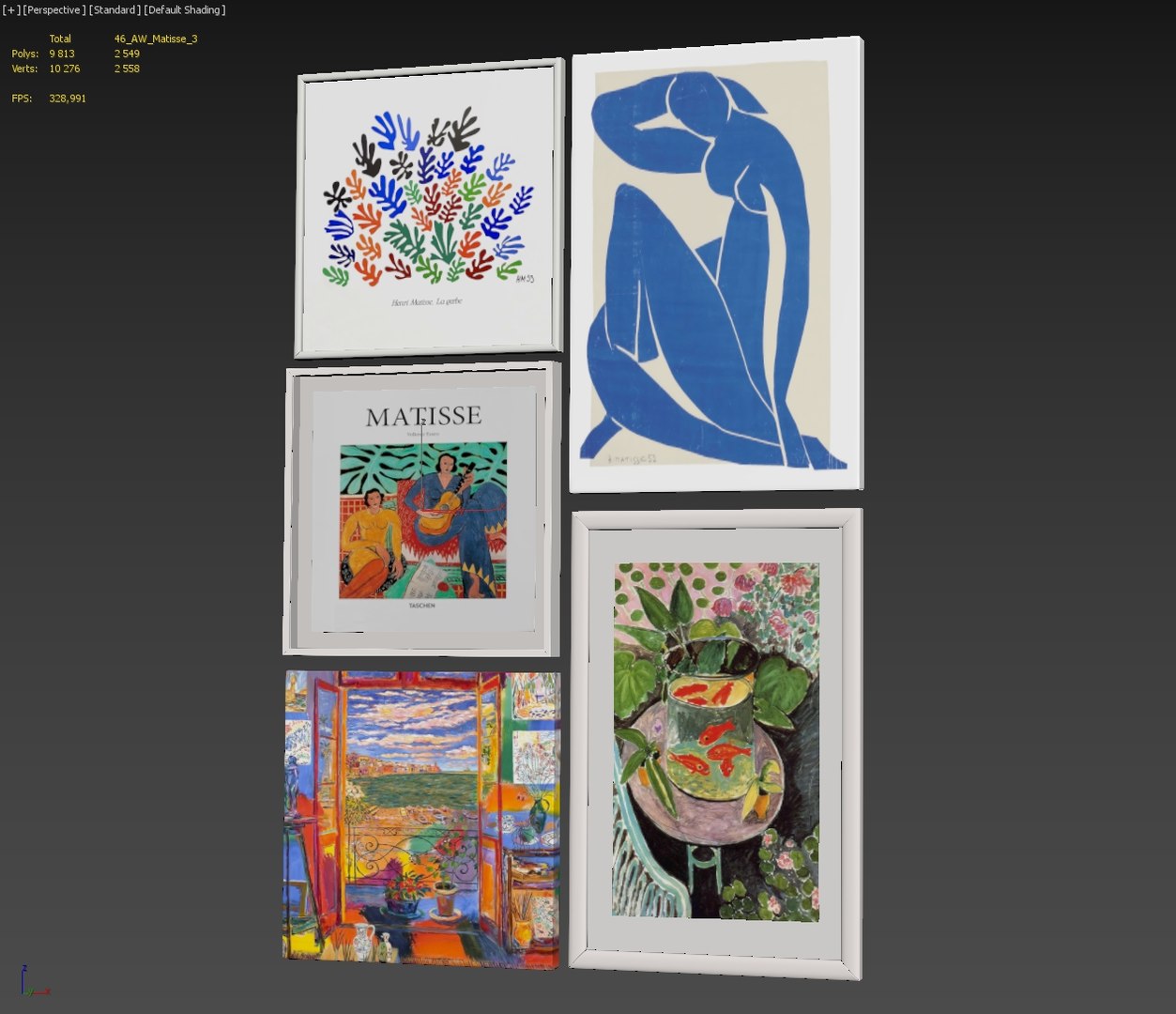 Set Of Paintings Matisse Model - TurboSquid 1916253