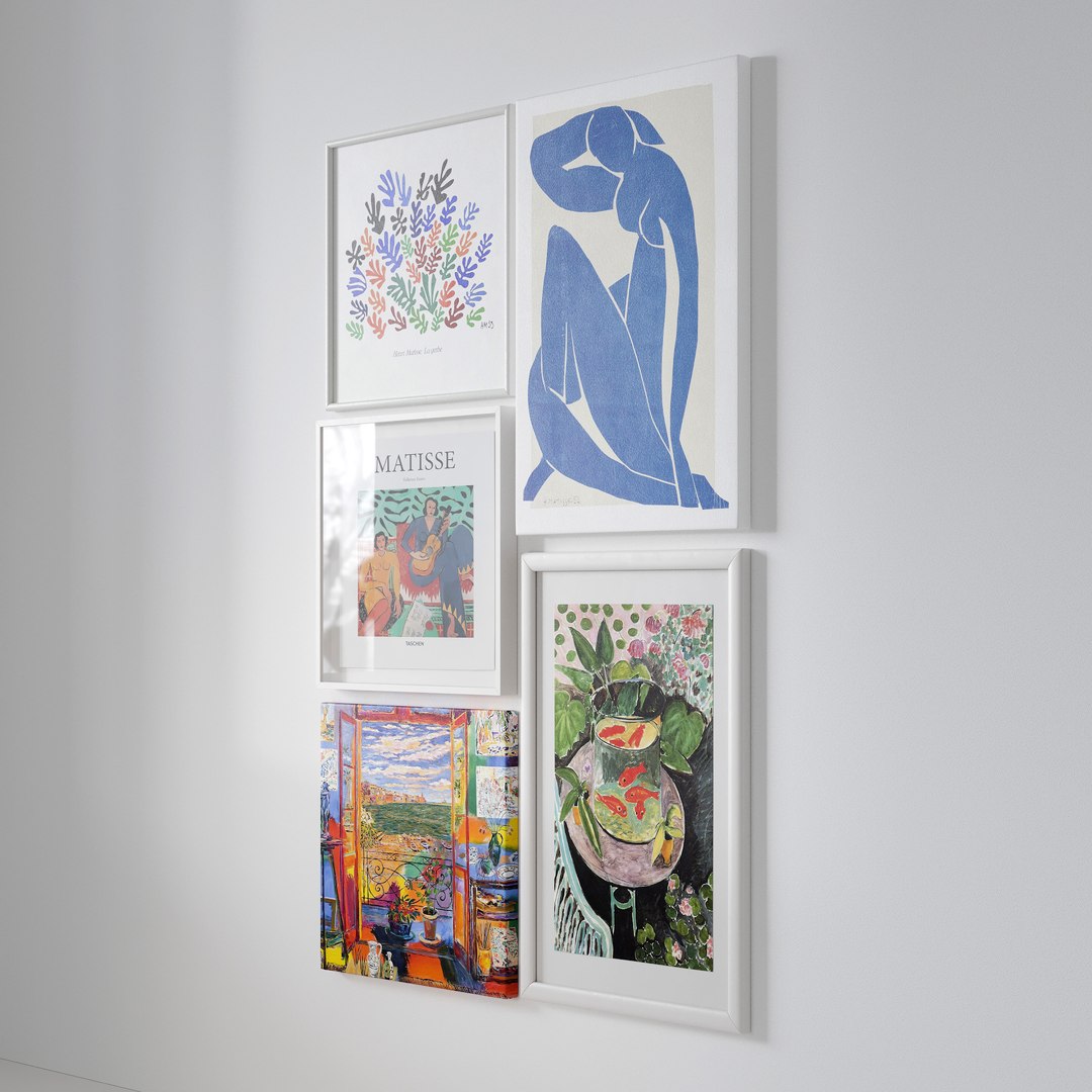 Set Of Paintings Matisse Model - TurboSquid 1916253