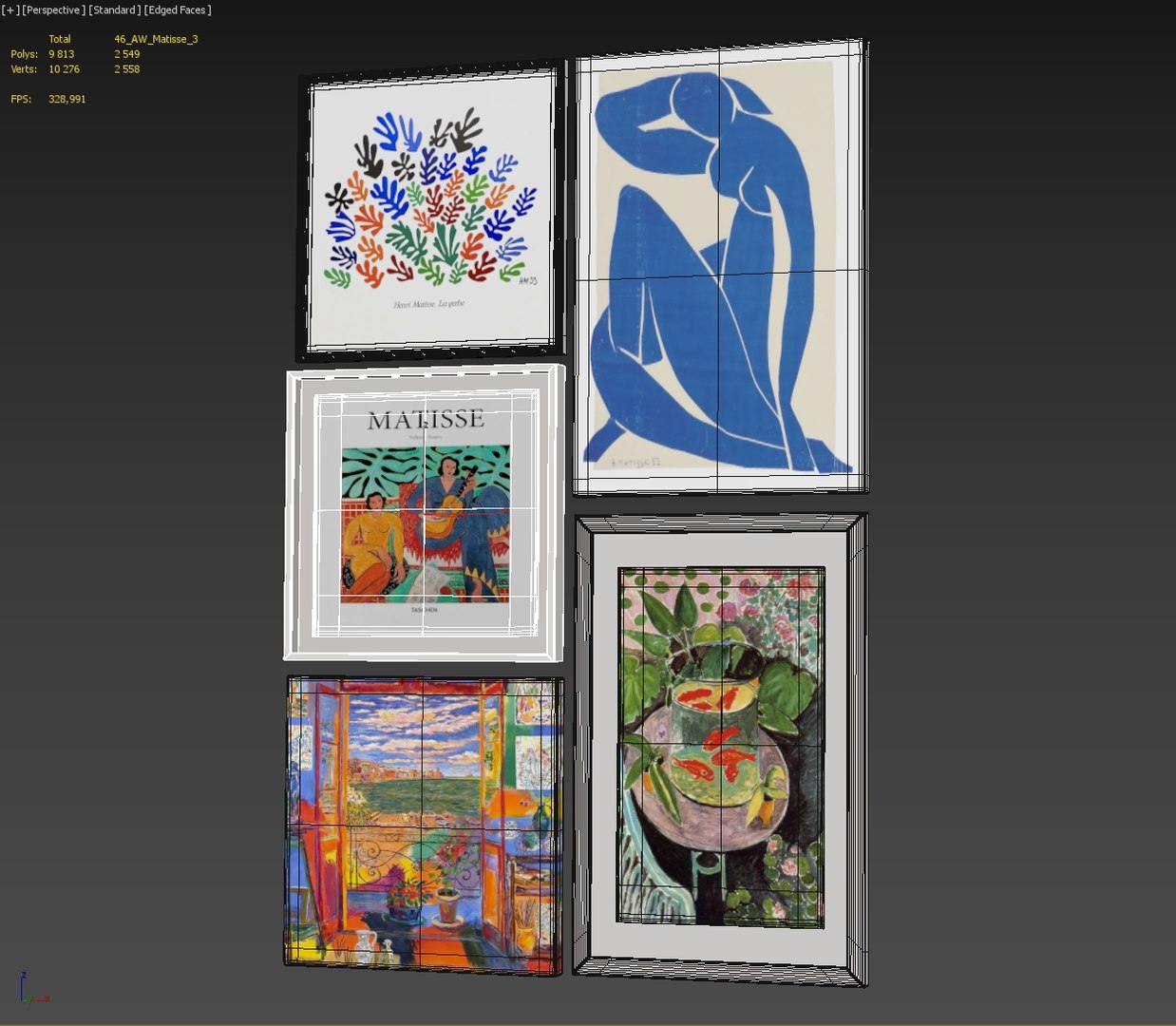 Set Of Paintings Matisse Model - TurboSquid 1916253