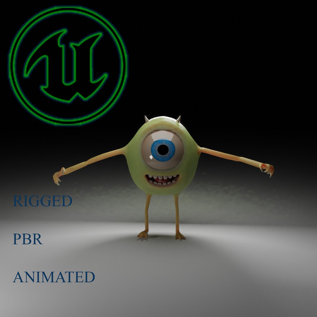 3D Mike Vazovski - TurboSquid 1808341