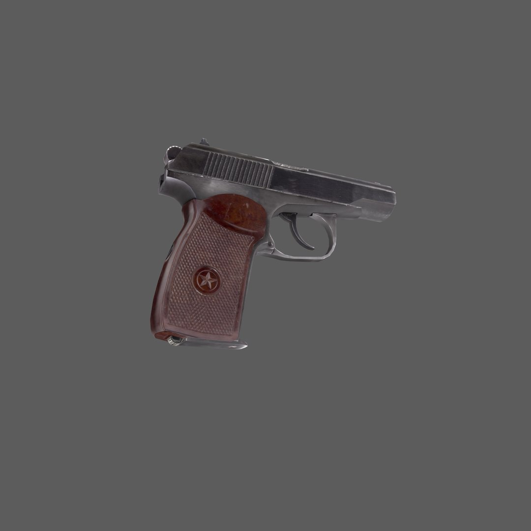 Makarov Pistol PM 3D Model - TurboSquid 2261659