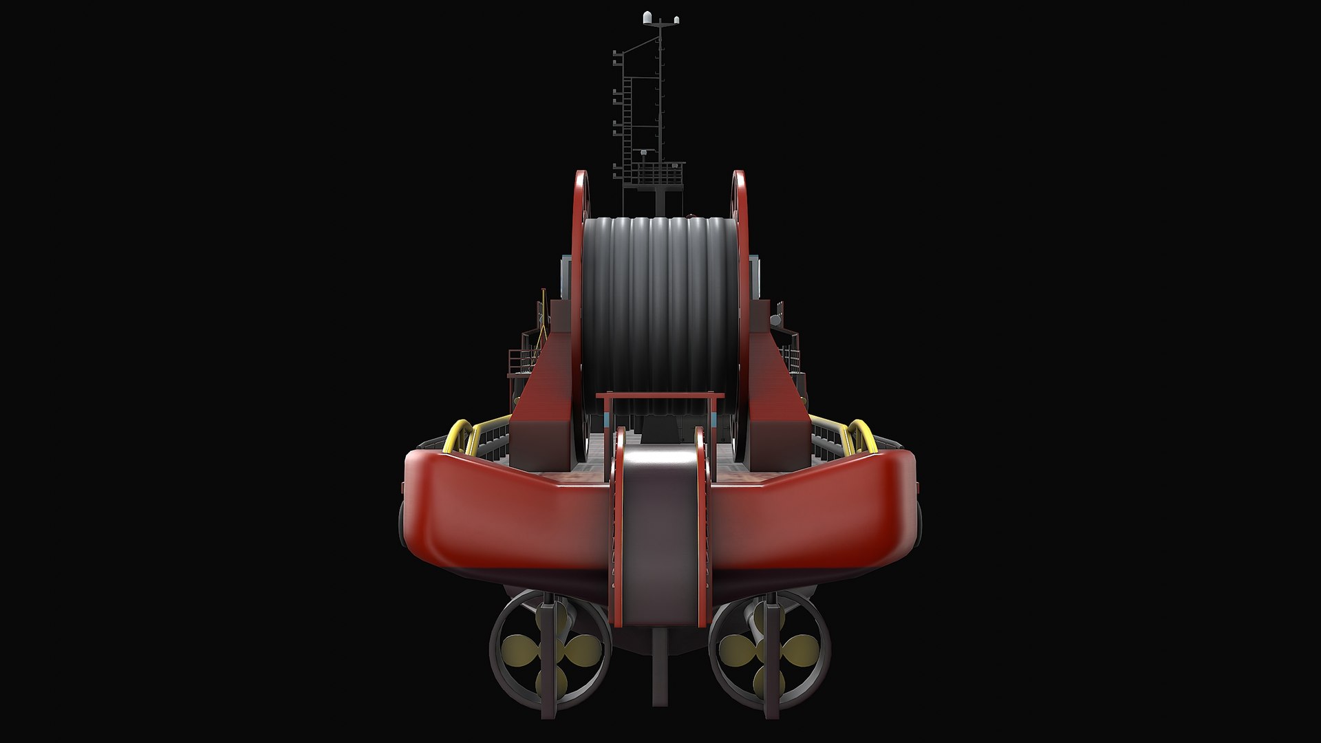 3D Anchor Handling Tug Supply Vessel VOS Hunter - TurboSquid 2298183