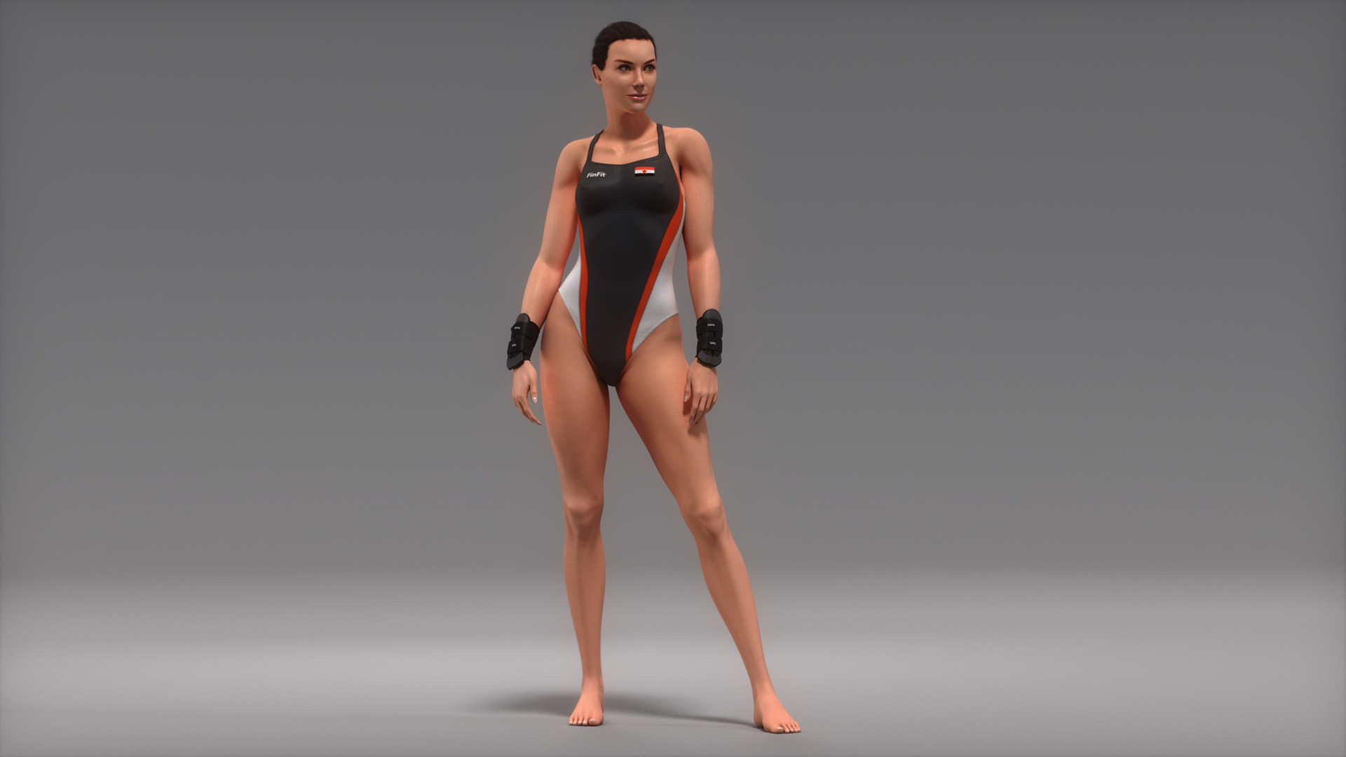 Female Diver Platform Animated HQ Model - TurboSquid 2195291