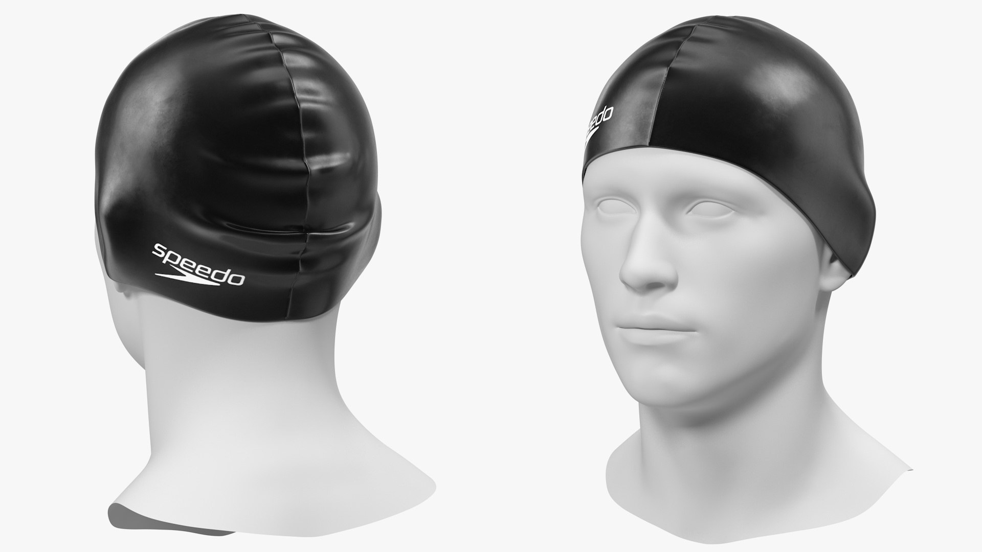 3D Speedo Black Silicone Swimming - TurboSquid 1629208