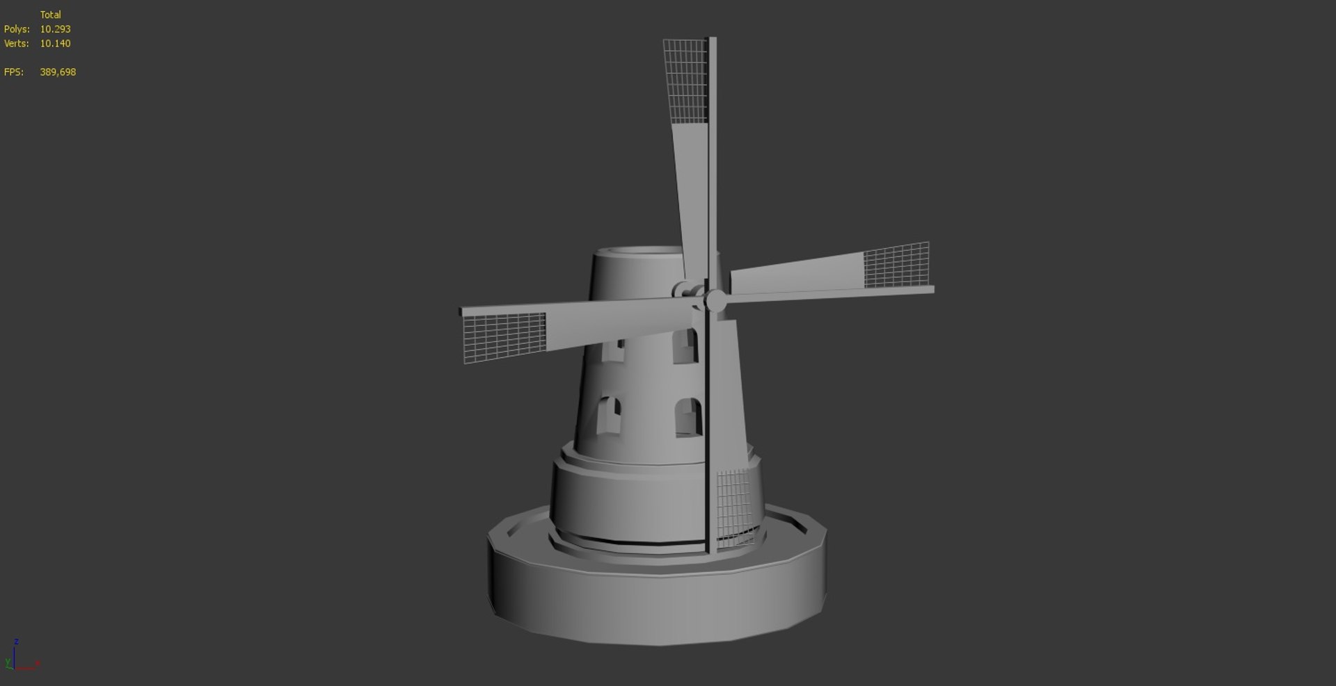 Medieval windmill 3D model - TurboSquid 1548888