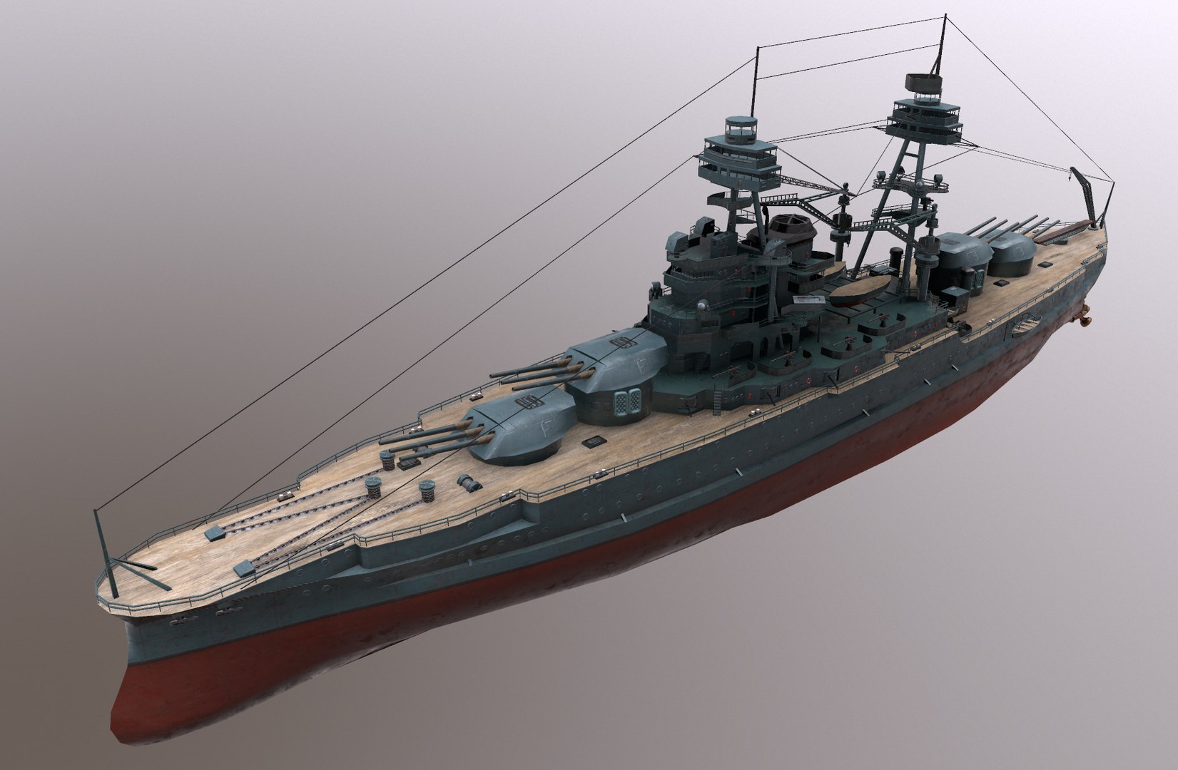 3D Uss Arizona Battleship - TurboSquid 1228045