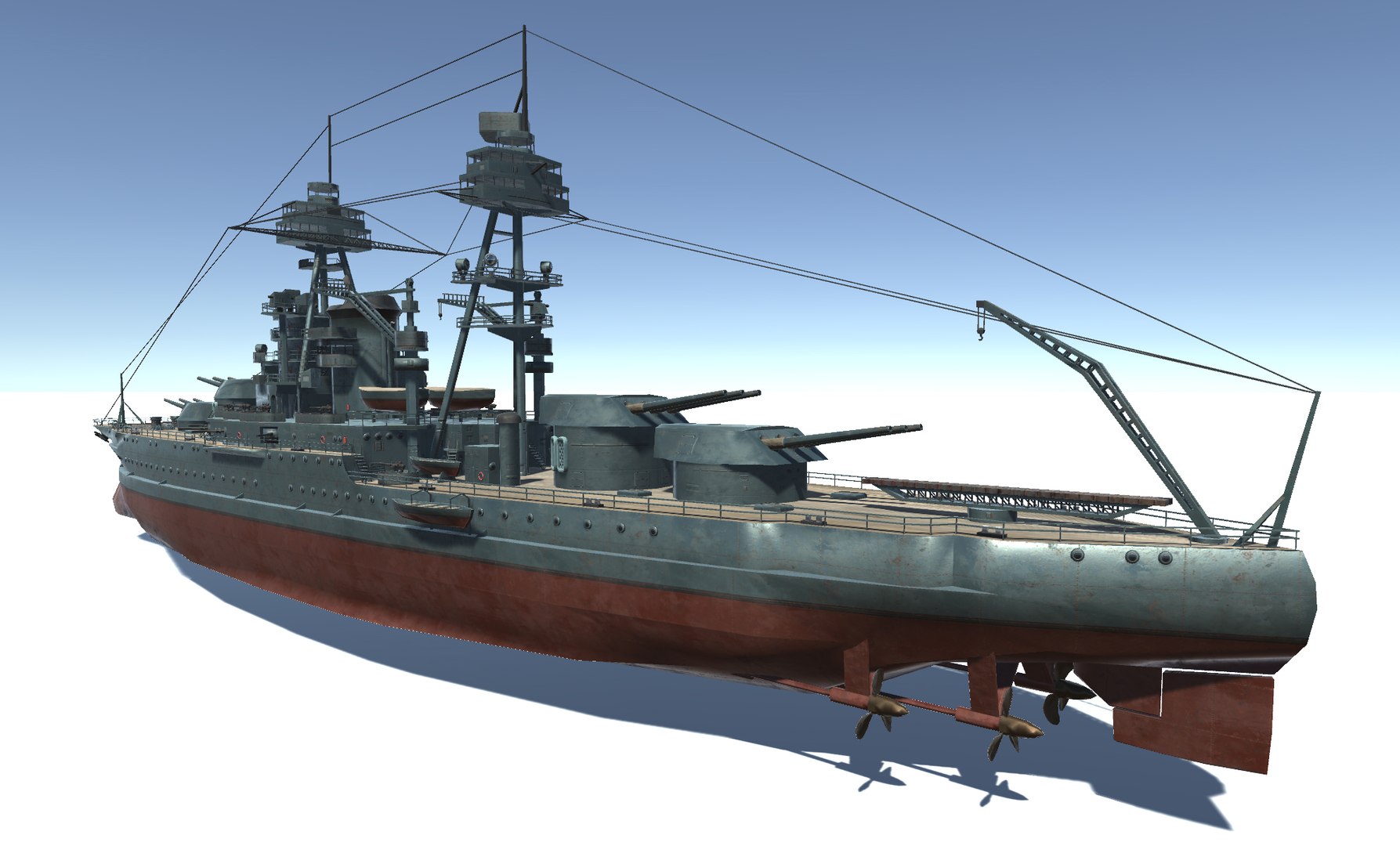 3D Uss Arizona Battleship - TurboSquid 1228045