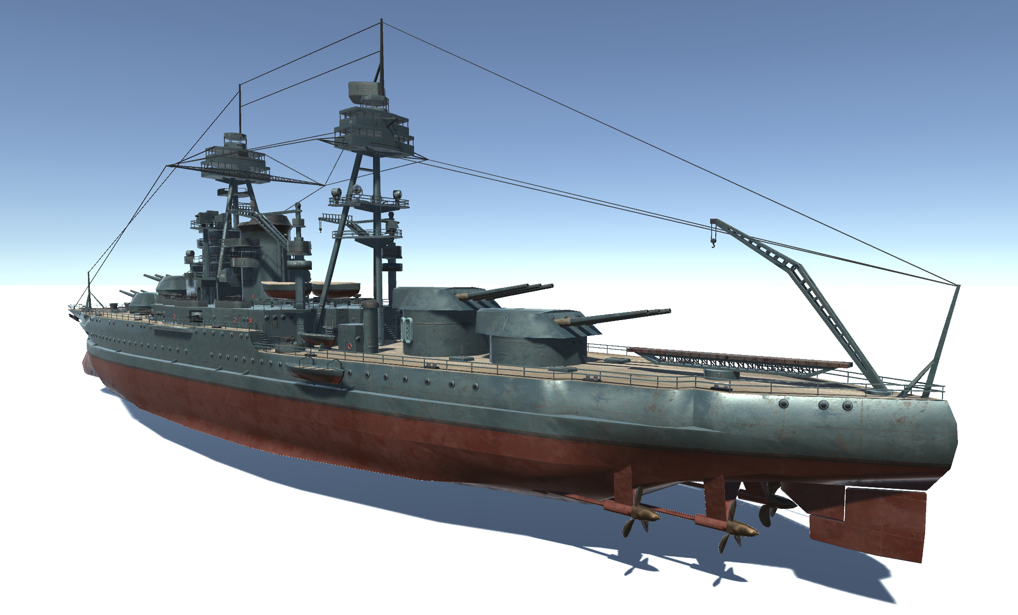 modelo 3d Acorazado USS Arizona - TurboSquid 1228045