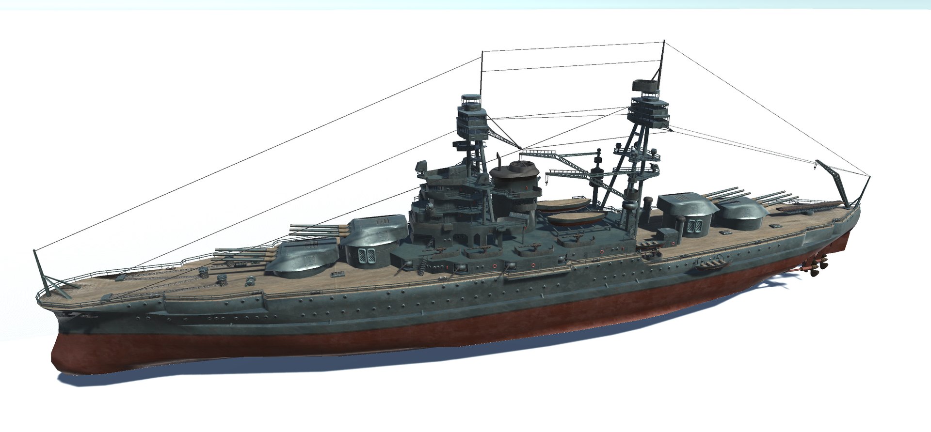 3D Uss Arizona Battleship - TurboSquid 1228045