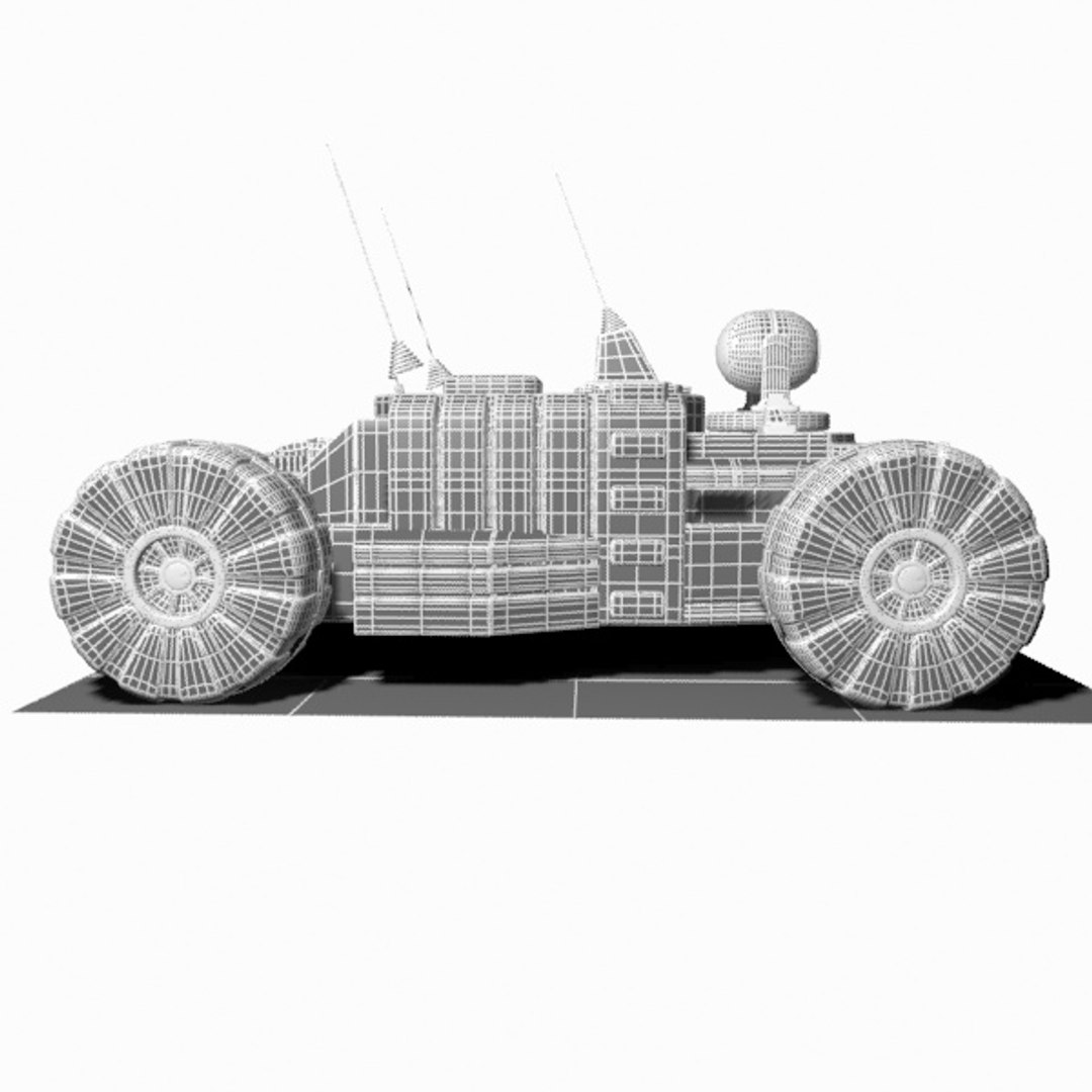 Cartoon Unmanned Vehicle 3d 3ds