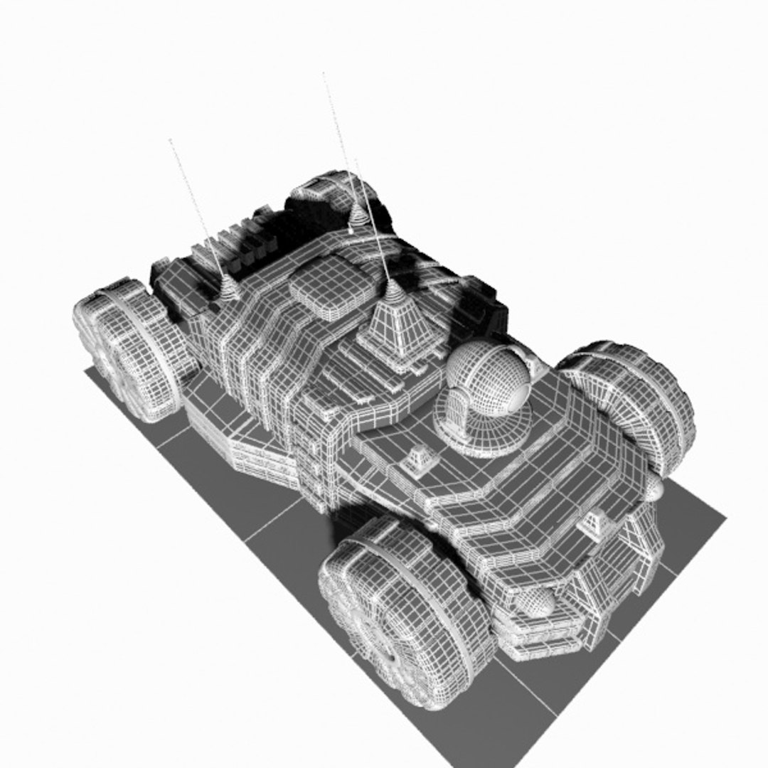 Cartoon Unmanned Vehicle 3d 3ds