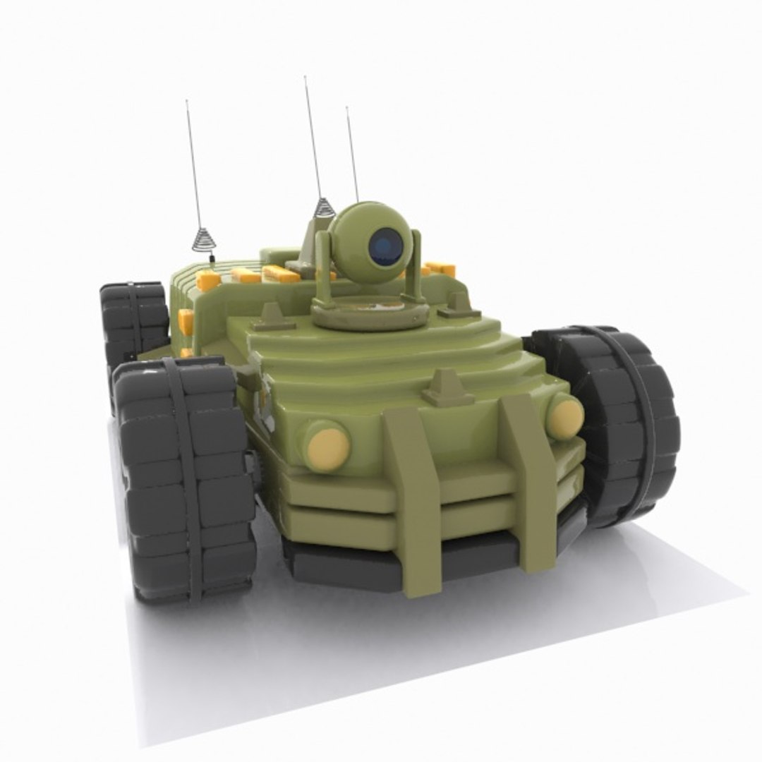 Cartoon Unmanned Vehicle 3d 3ds