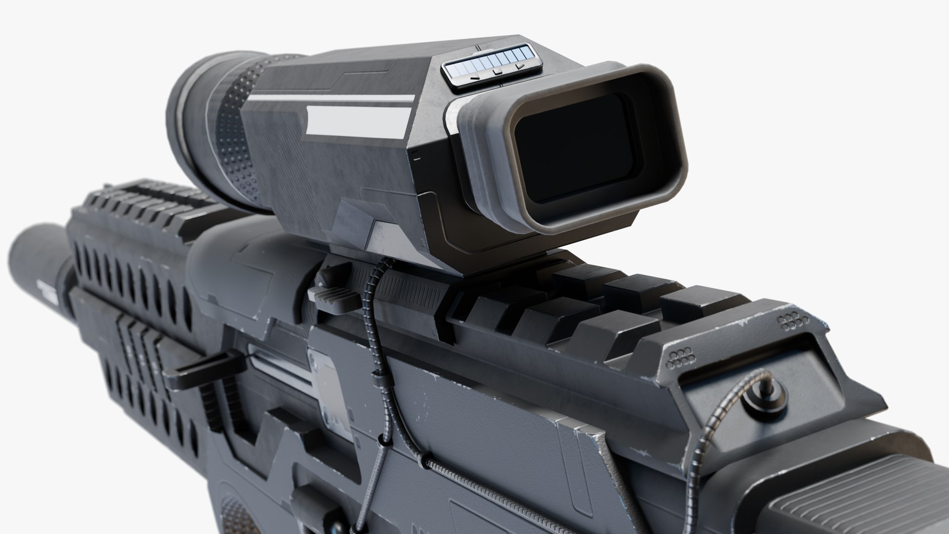 3D Futuristic Assault Rifle Model - TurboSquid 2390737