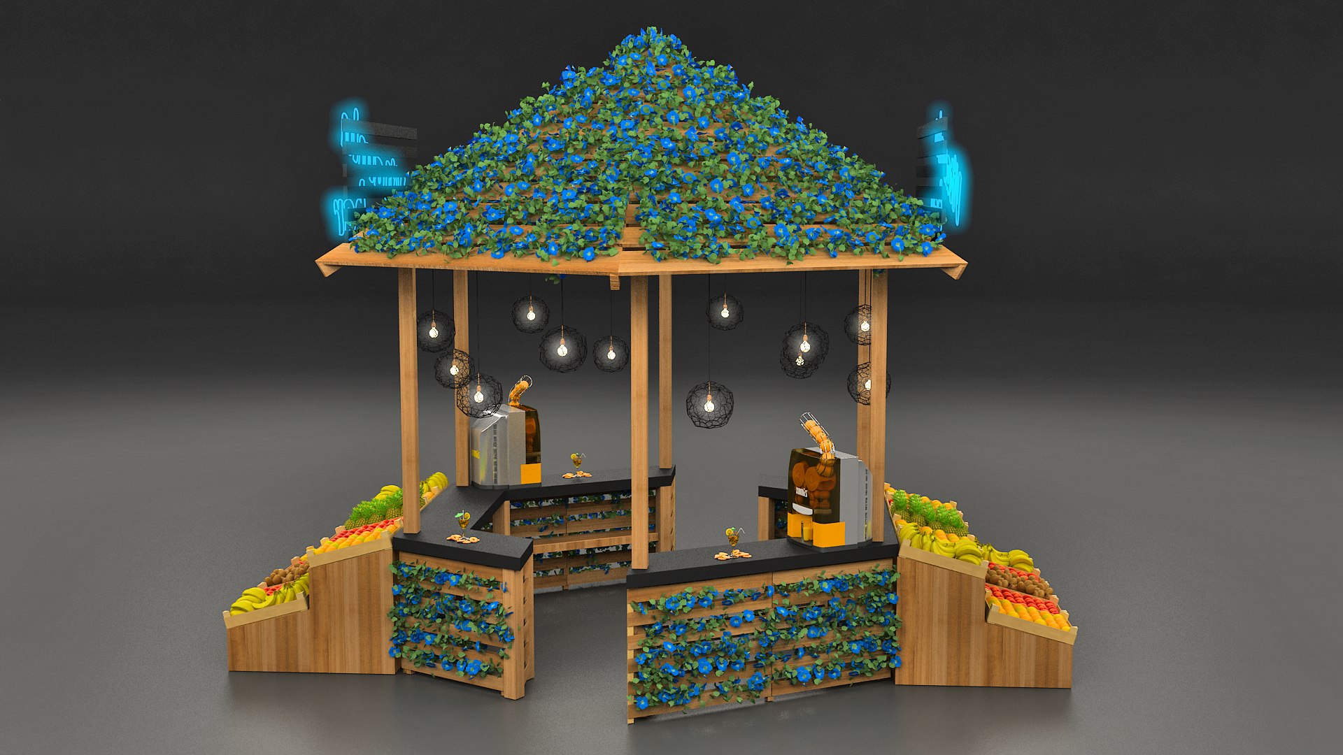 Hexagon Bar 3D Model - TurboSquid 1625469