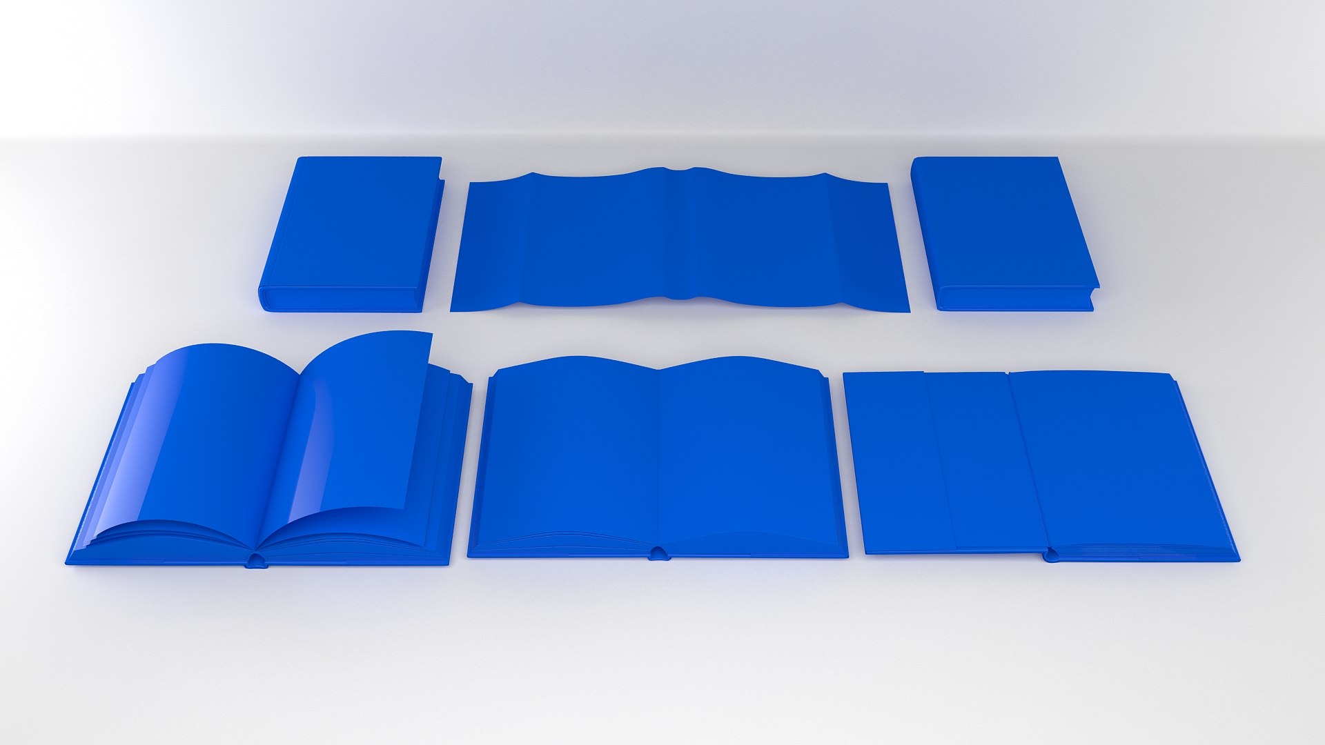 3D Book Set Model - TurboSquid 1789426