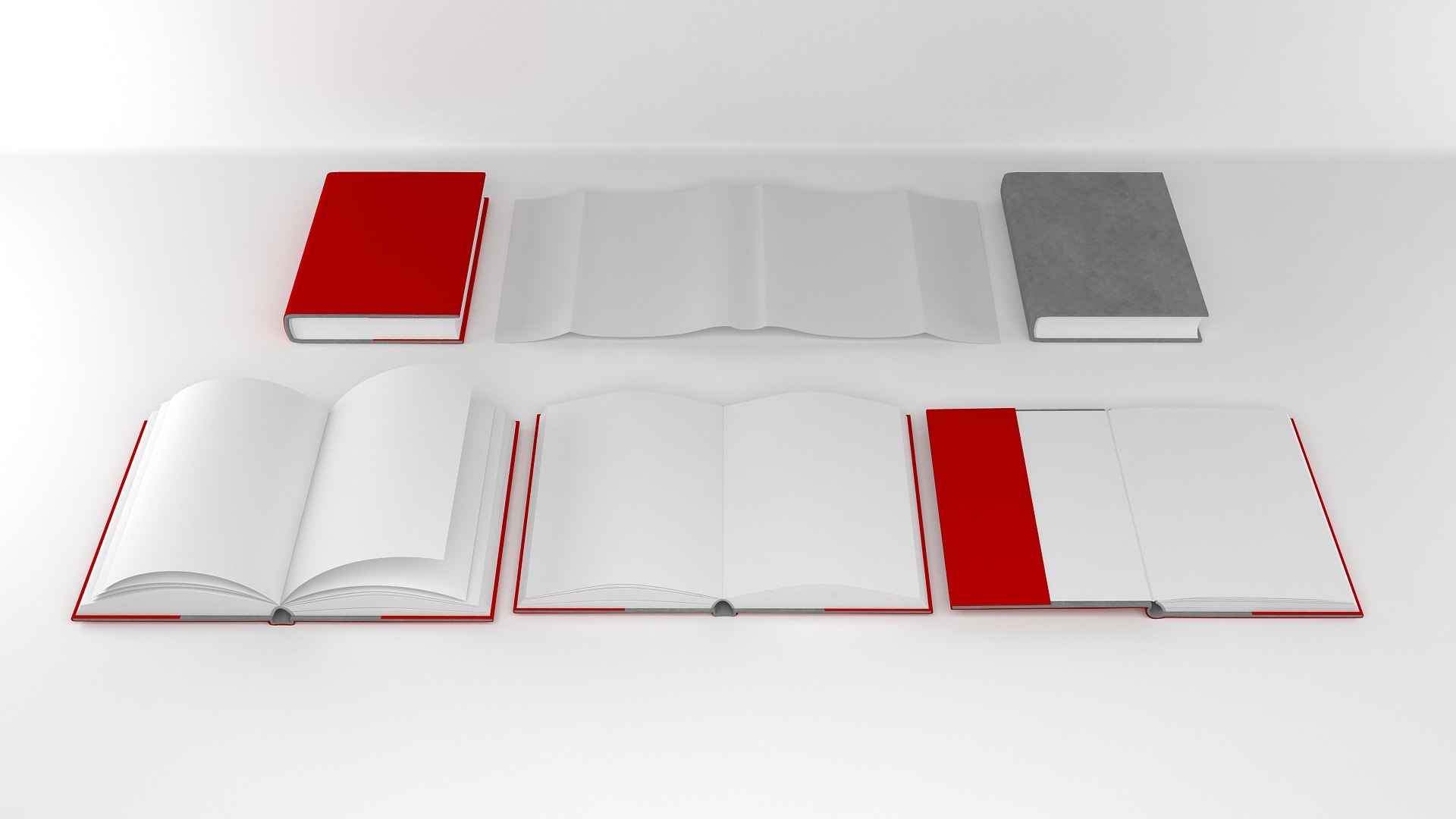 3D Book Set Model - TurboSquid 1789426