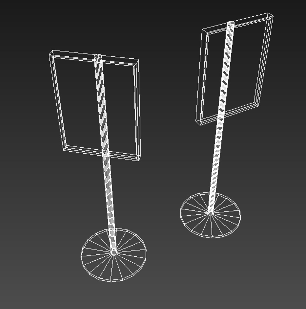 T Bar Banner Poster 3D Model - TurboSquid 1549429