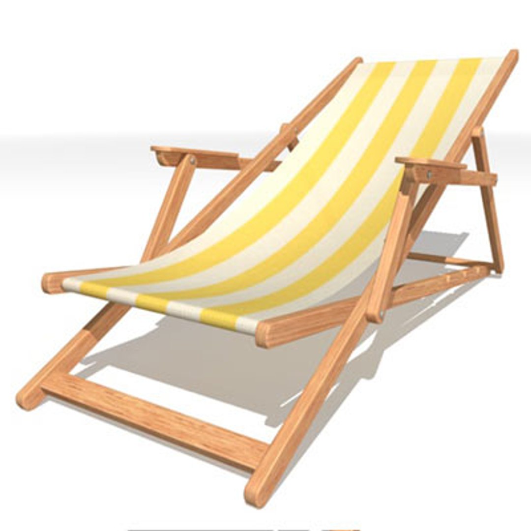 Beach chair 3D model - TurboSquid 279644