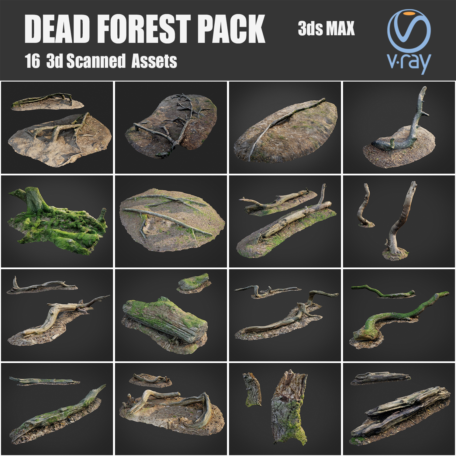 Dead forest asset pack 3D model - TurboSquid 1244677