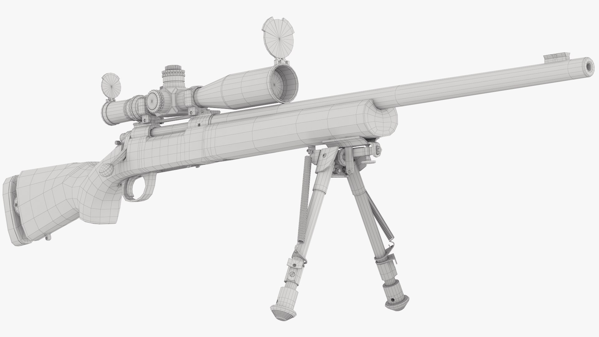 3D model Sniper Rifle Remington M24 - TurboSquid 1893470