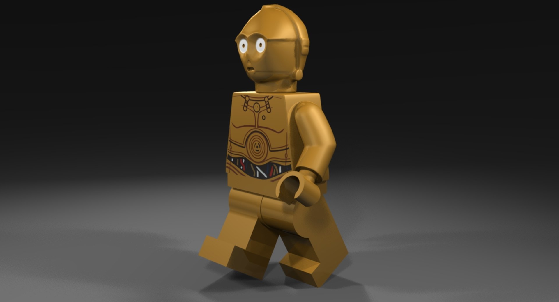 Lego C-3po Obj