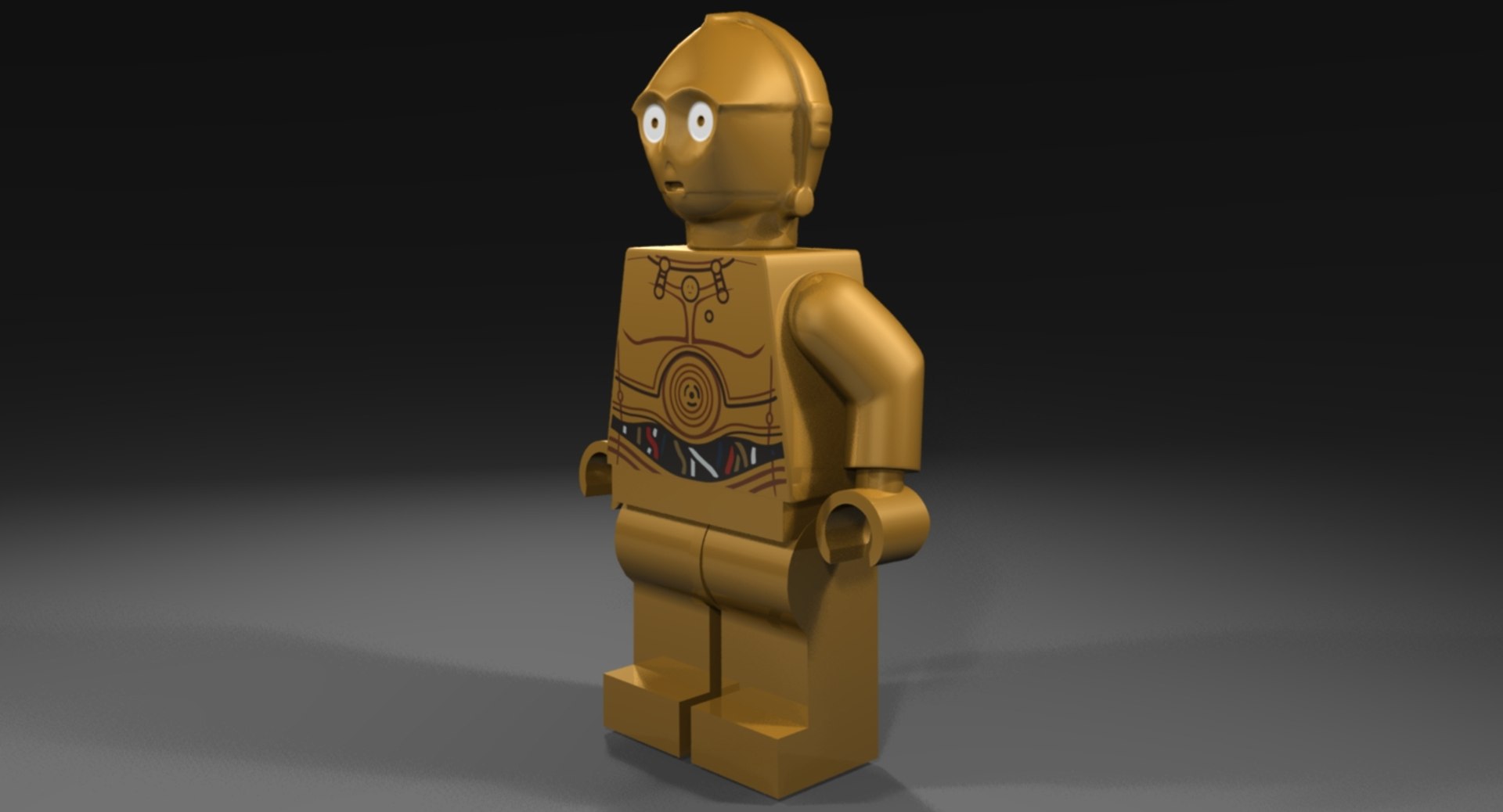 Lego C-3po Obj