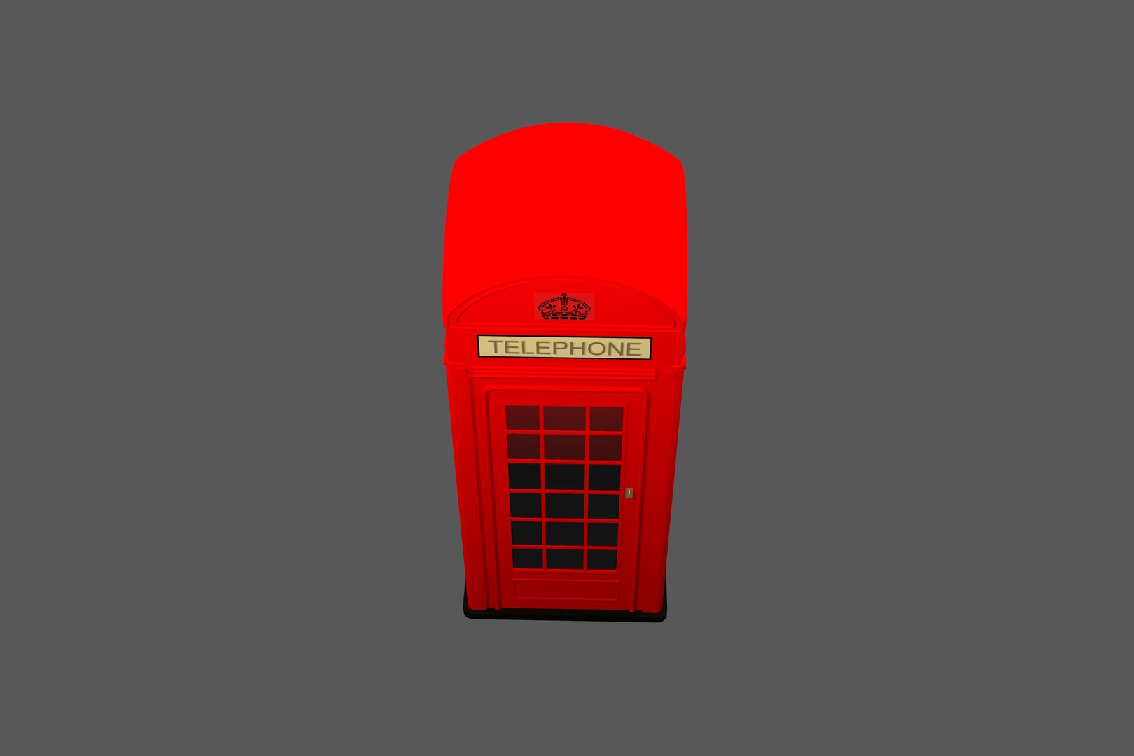 Red Telephone 3d Model