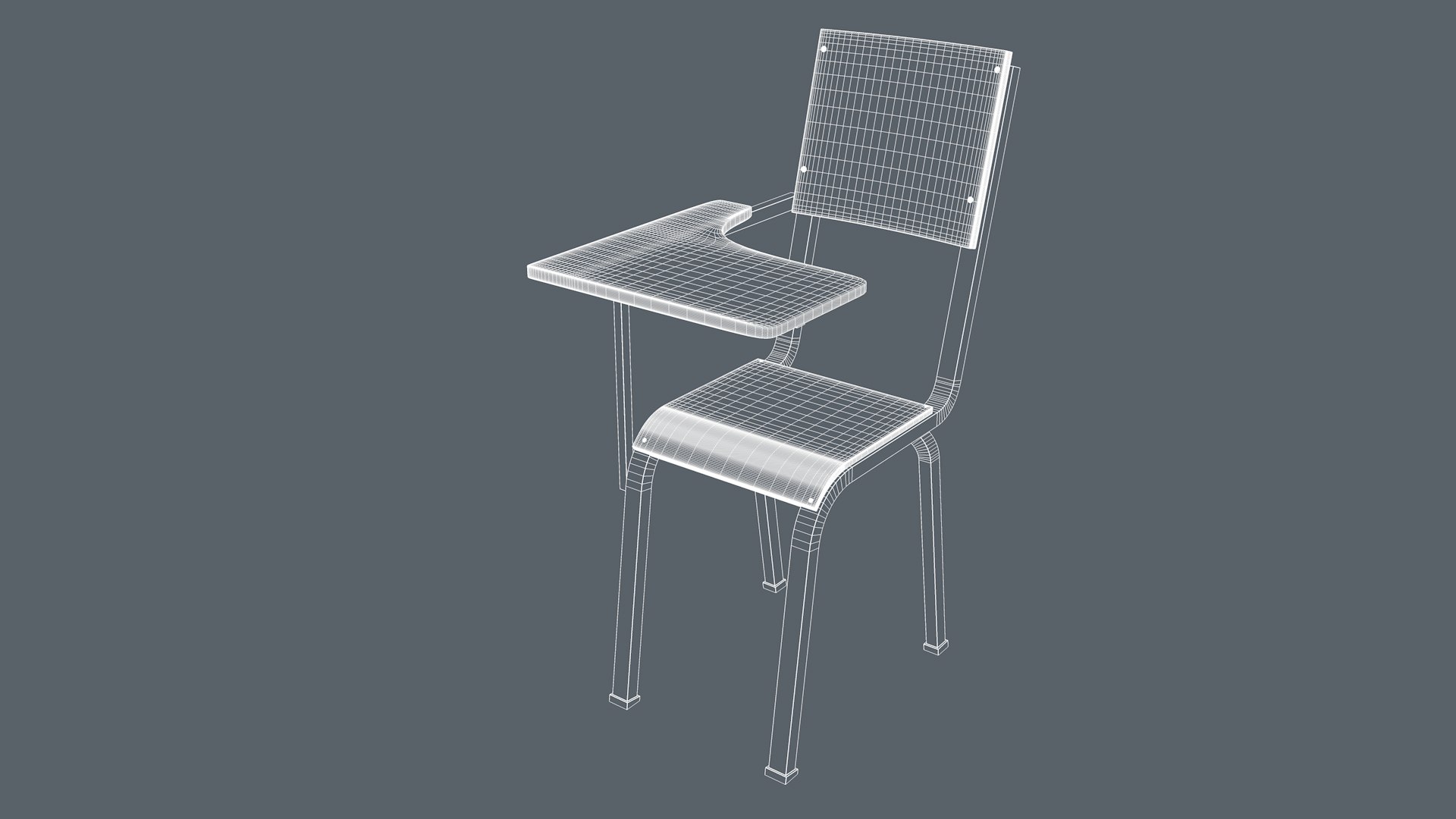 3D School Chair - TurboSquid 2415350