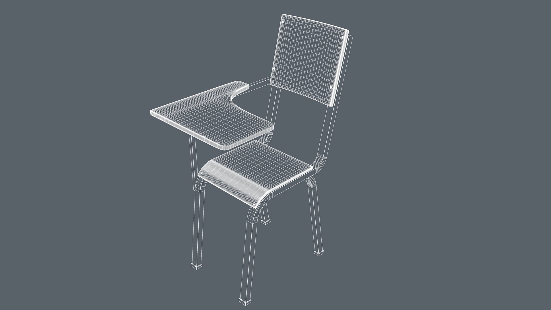 3D School Chair - TurboSquid 2415350