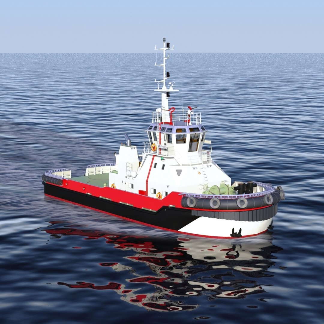 Colossus Harbor Tug 3d Model