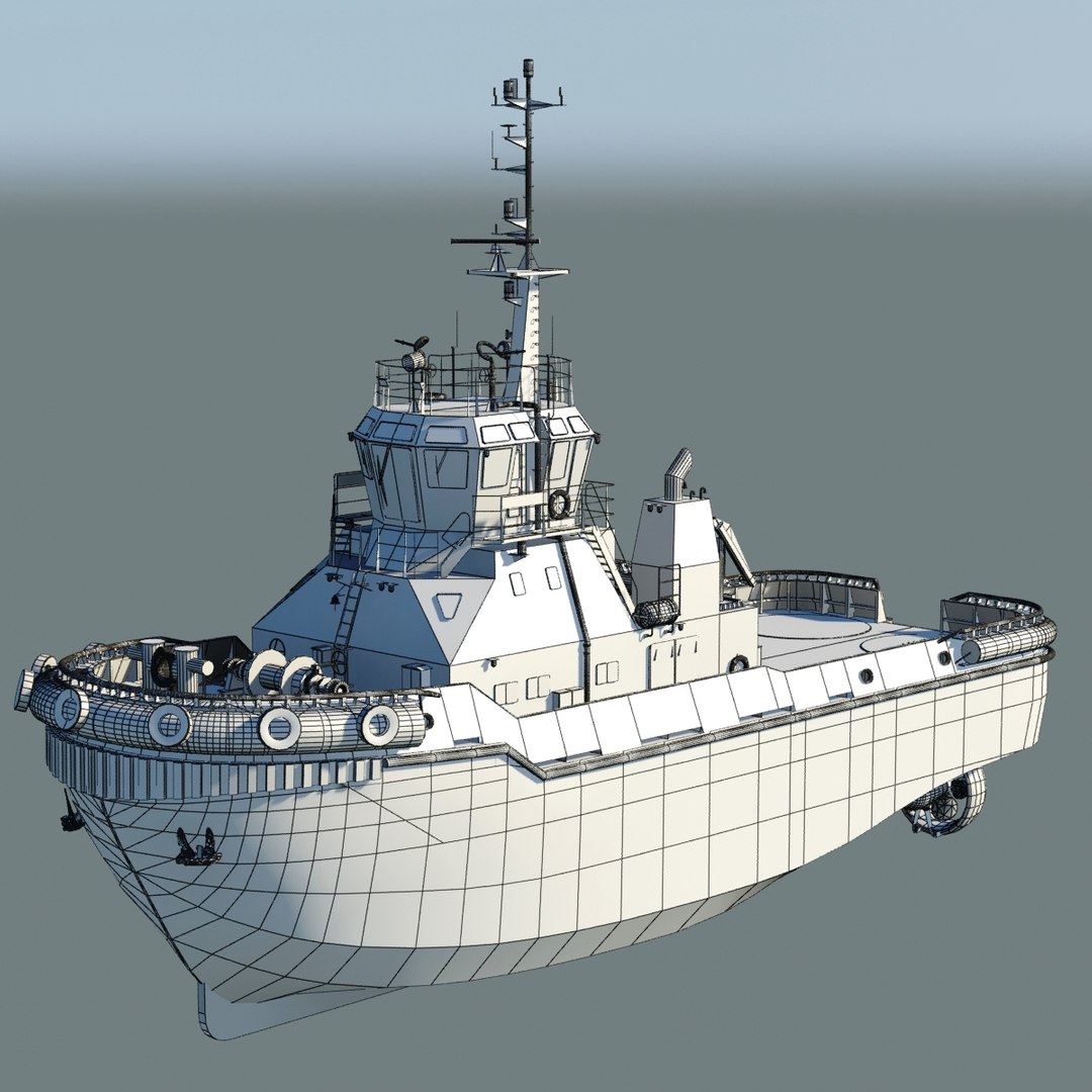 Colossus Harbor Tug 3d Model