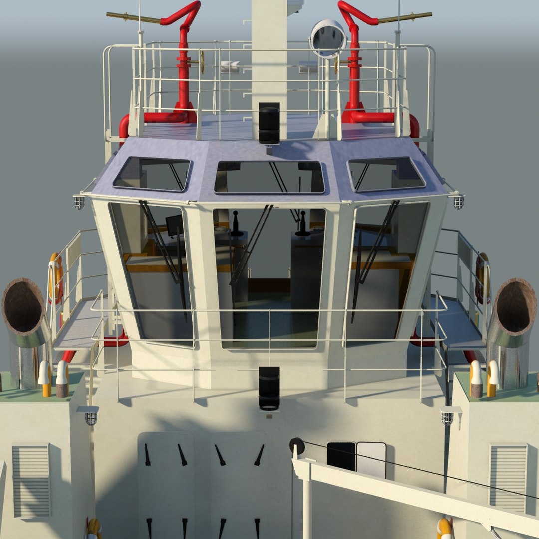 Colossus Harbor Tug 3d Model