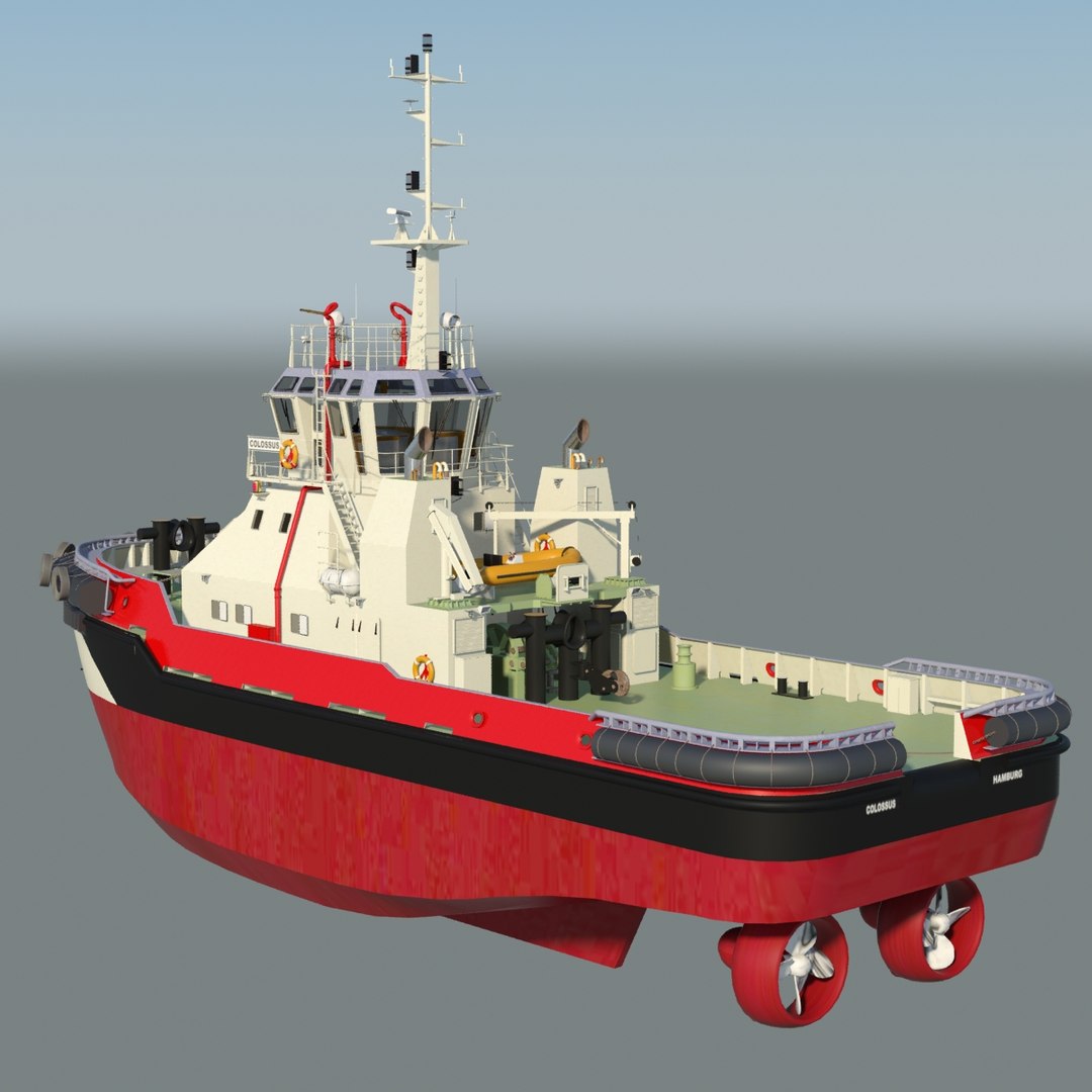 Colossus Harbor Tug 3d Model