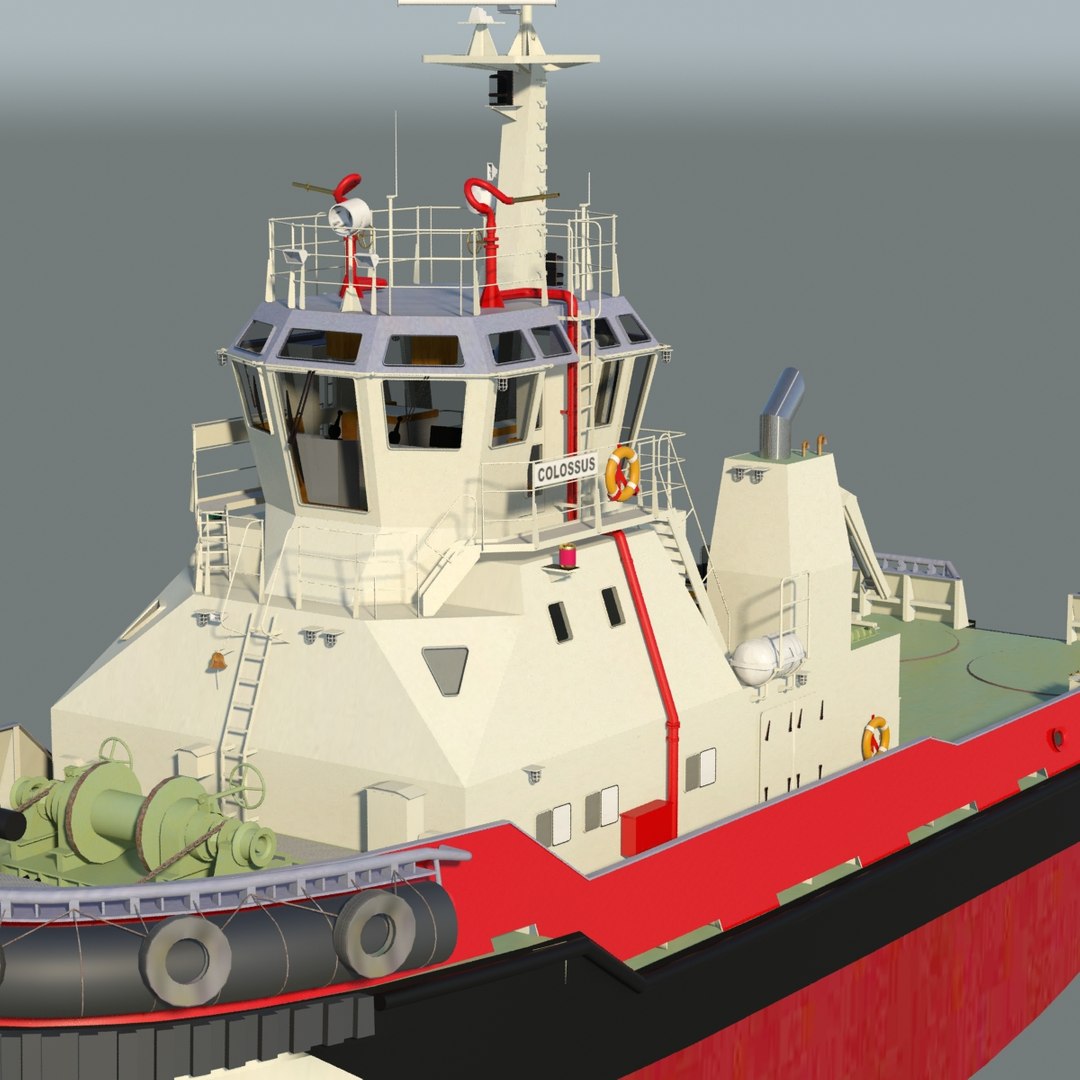 Colossus Harbor Tug 3d Model