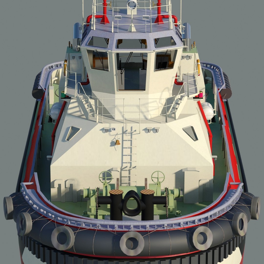 Colossus Harbor Tug 3d Model
