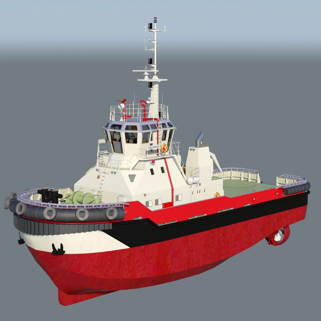 Colossus Harbor Tug 3d Model
