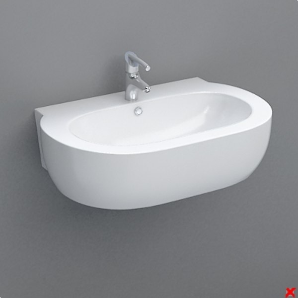 3d sink basin