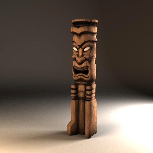 2 tiki 3d model